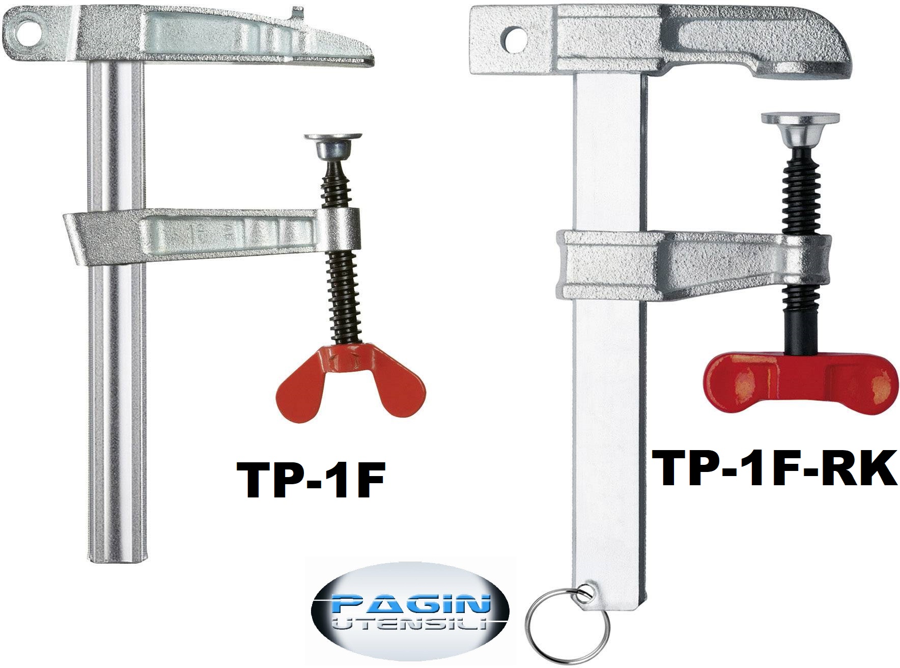 Clamps for LP / TP welding with wing screw | Pagin Utensili